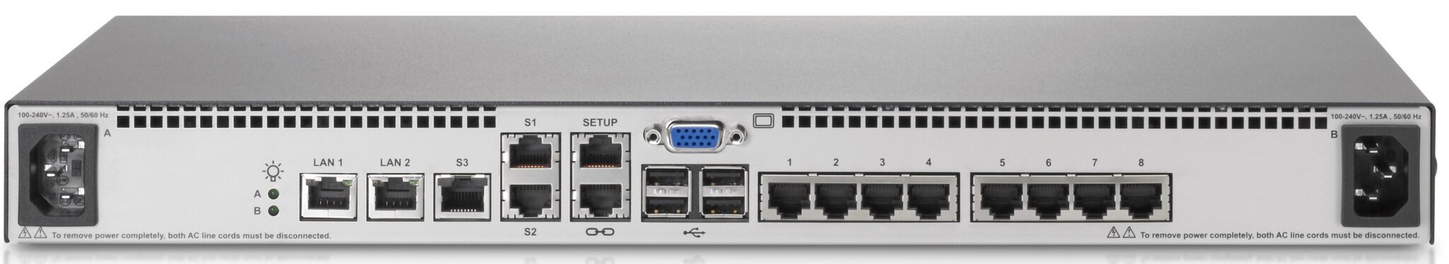HPE 1x1Ex8 KVM IP Console Switch G2 with Virtual Media CAC Software ...